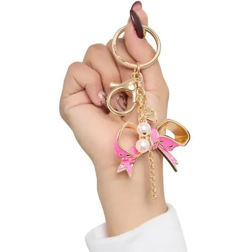 Juicy Couture Bow Charm Keychain