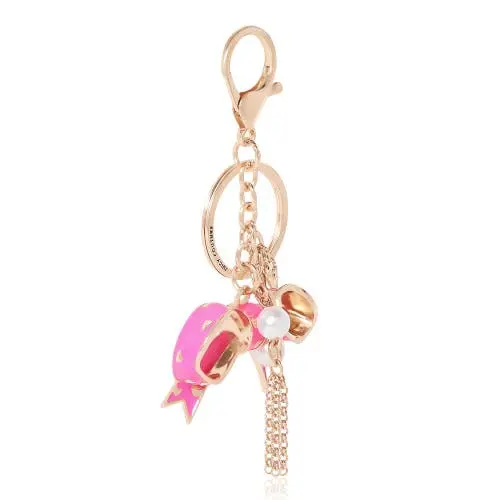 Juicy Couture Bow Charm Keychain