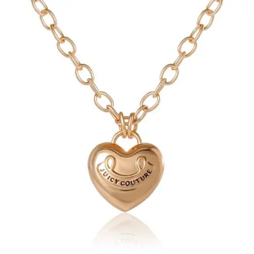 Juicy Couture Heart Pendant Necklace - Gold