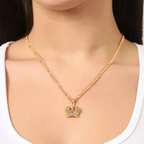 Juicy Couture Crown Pendant Necklace & Stud Earrings Set