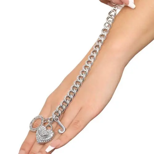 Juicy Couture Toggle Charm Bracelet - Silver