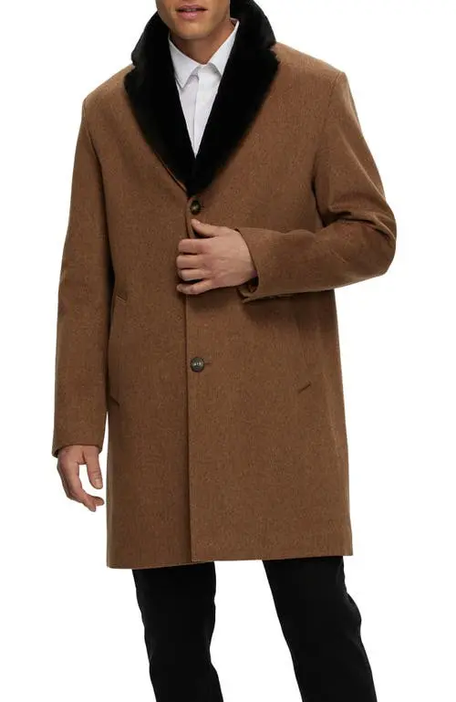 Gorski Loro Piana Wool Coat With Shearling Collar