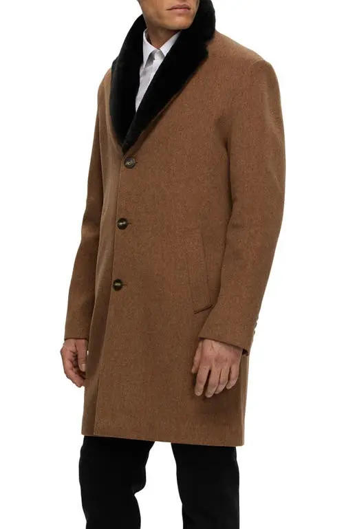 Gorski Loro Piana Wool Coat With Shearling Collar