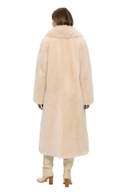 Gorski Sheared Genuine Shearling Coat