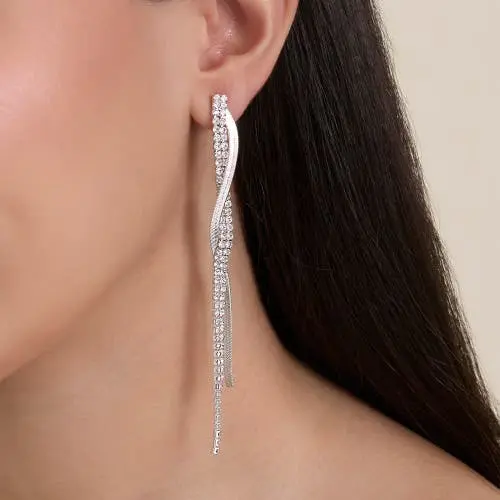 Jessica Simpson Linear Drop Earrings
