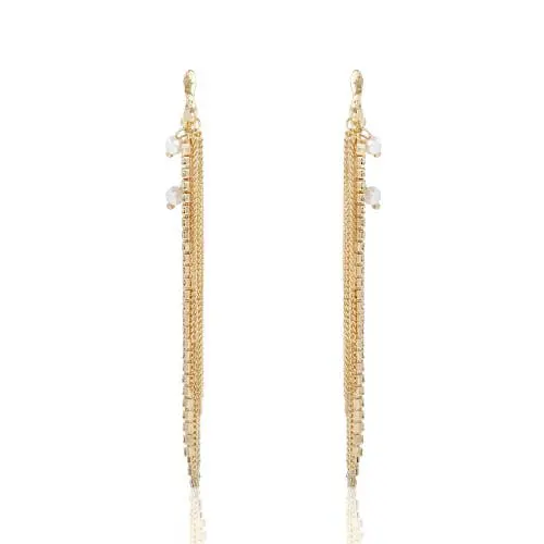 Bcbgmaxazria Layered Tassel Statement Earrings