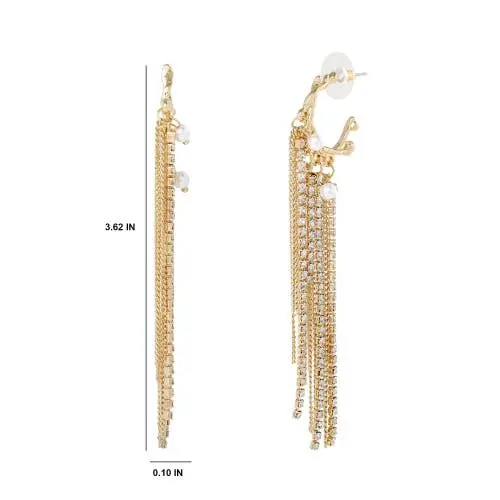 Bcbgmaxazria Layered Tassel Statement Earrings