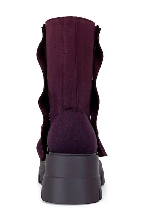 AZALEA WANG Bharti Lug Sole Bootie - Purple