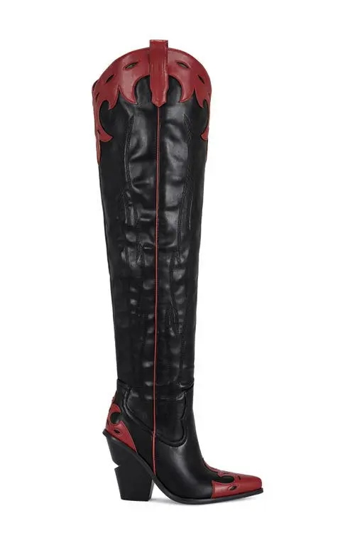 AZALEA WANG Deimos Over-the-knee Western Boots