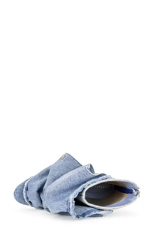 AZALEA WANG Birdsong Open Toe Bootie - Light Denim
