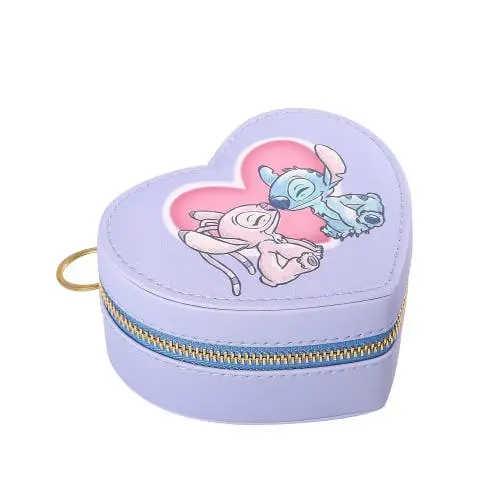 Disney Angel Heart-shaped Jewelry Travel Case - Lavender