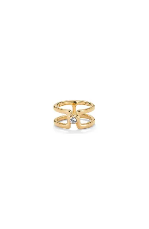 UNODE50 Double Topaz Ring - Gold
