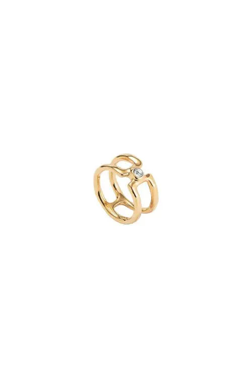 UNODE50 Double Topaz Ring - Gold