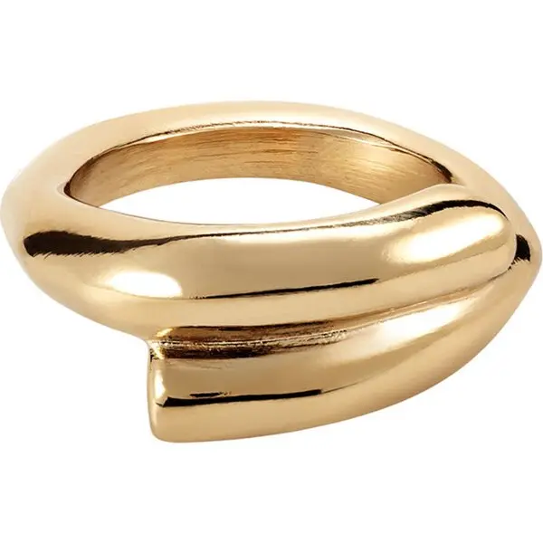 UNODE50 Tubular Band Ring - Gold