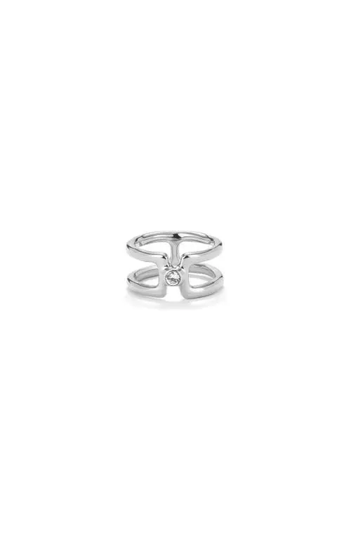 UNODE50 Double Topaz Ring - Silver