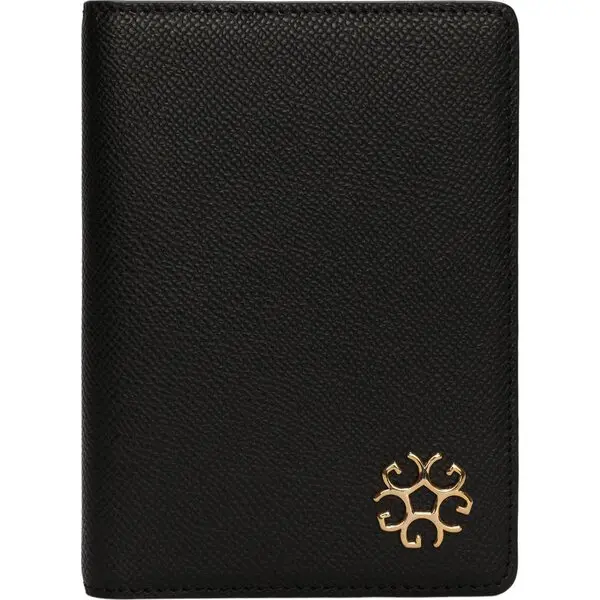 Gorski Leather Passport Cover - Black