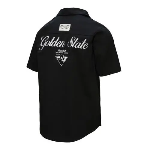 Mitchell & Ness Golden State Warriors Hardwood Classics Camp Shirt