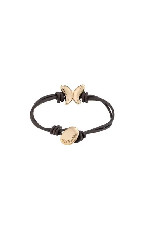 UNODE50 Double Strap Leather Bracelet
