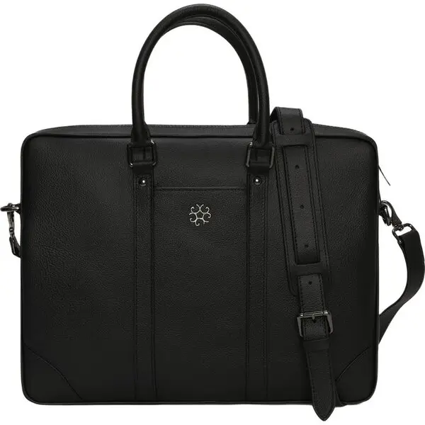 Gorski Leather Laptop Bag - Black