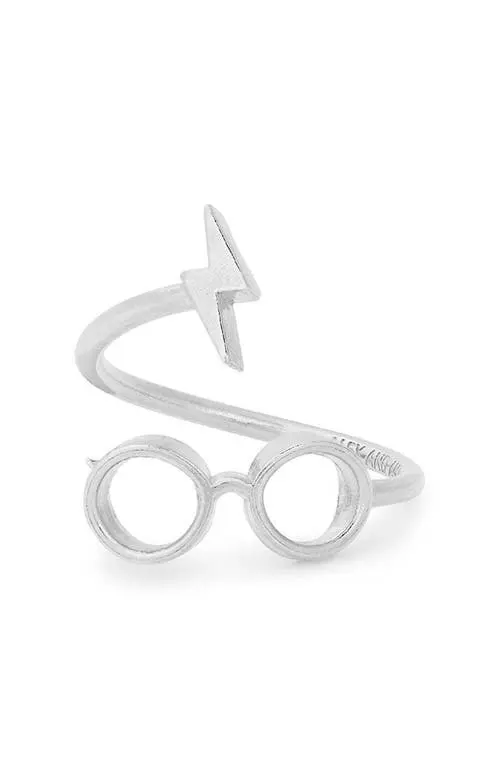 ALEX AND ANI Harry Potter Glasses Ring Wrap - Silver