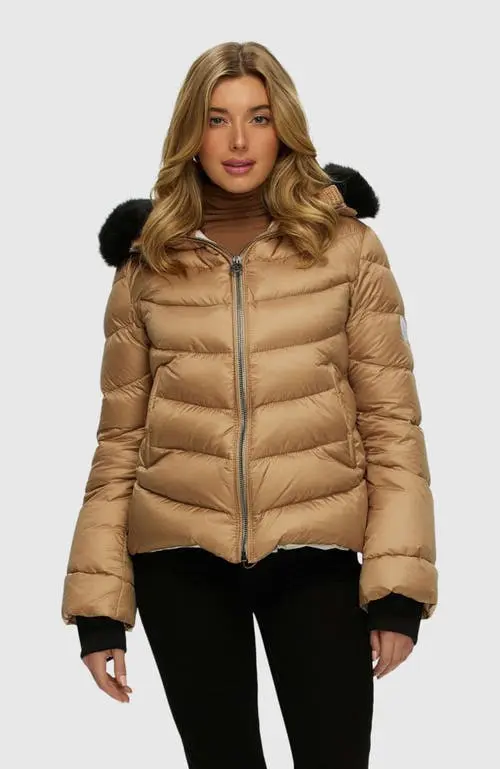 Gorski Short Jacket With Detachable Trim