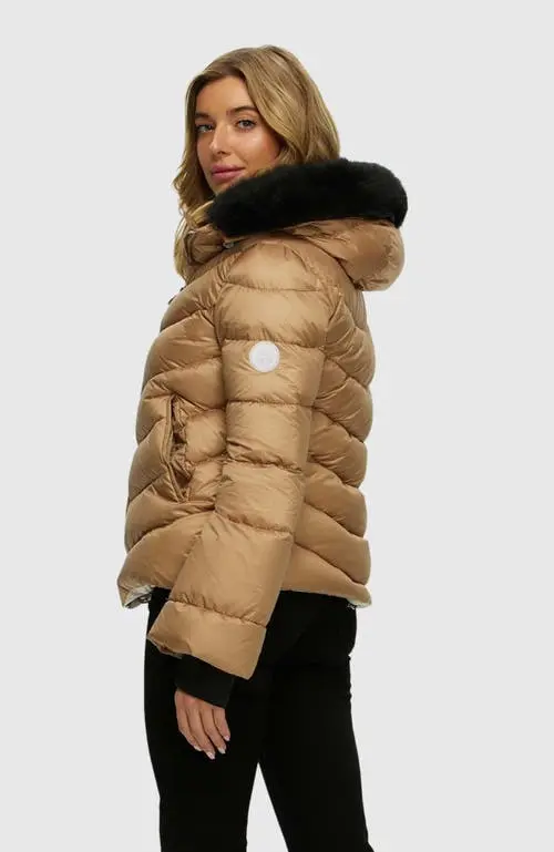 Gorski Short Jacket With Detachable Trim