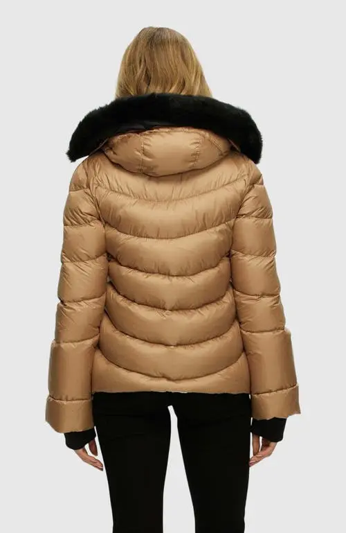 Gorski Short Jacket With Detachable Trim