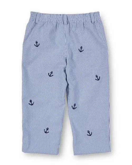 FLORENCE EISEMAN Stripe Pants With Anchor Details