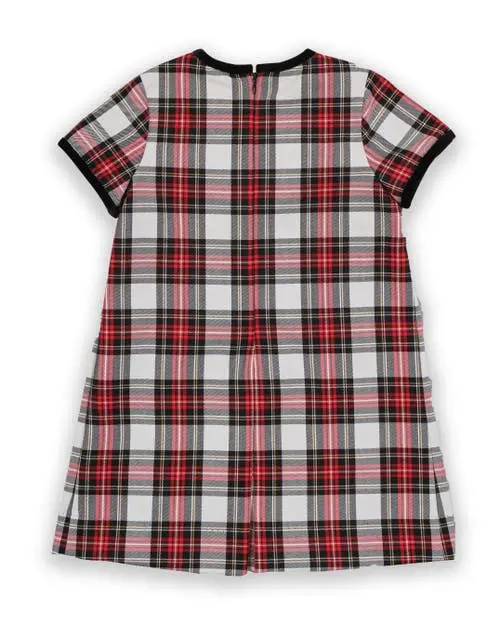 FLORENCE EISEMAN Tartan Plaid Dress With Bows