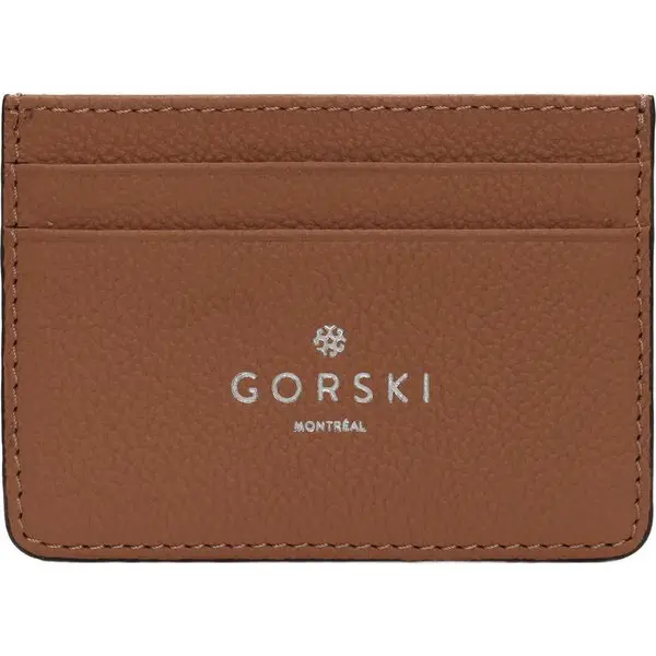 Gorski Leather Card Holder - Tan