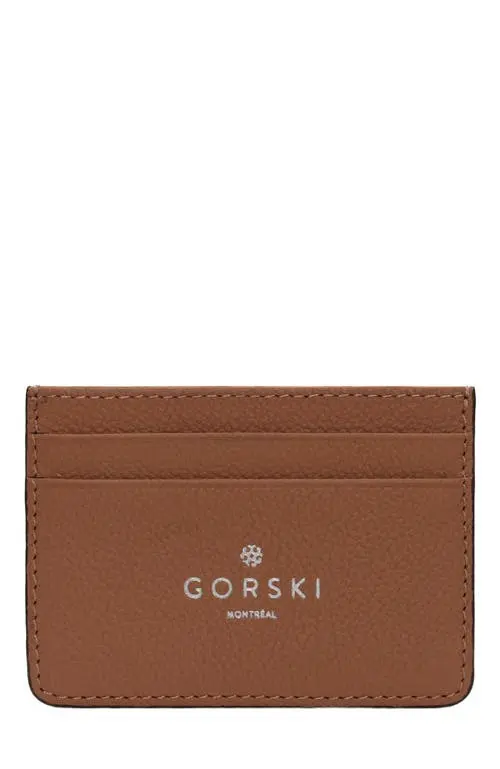 Gorski Leather Card Holder - Tan