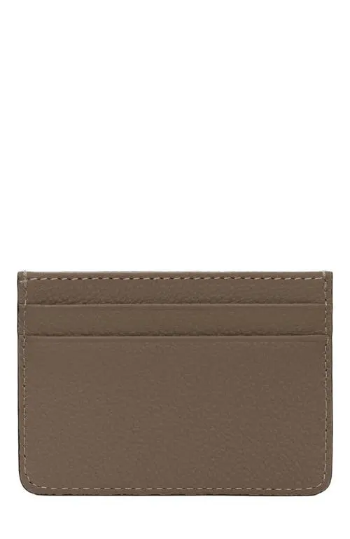 Gorski Leather Card Holder - Taupe