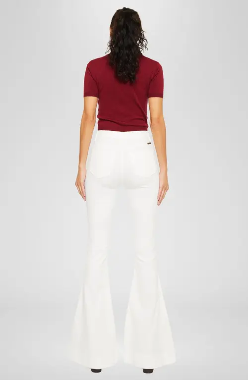 KANCAN High-rise Super Flare Jeans - White