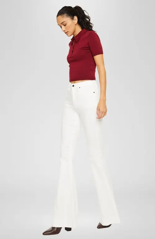 KANCAN High-rise Super Flare Jeans - White
