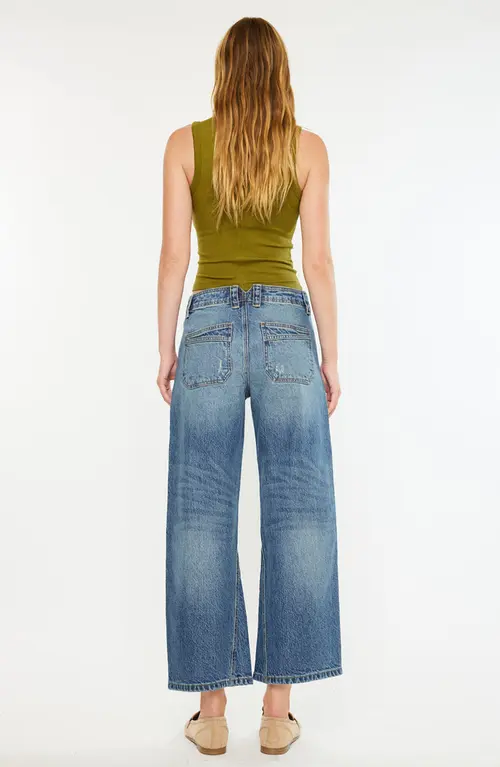 KANCAN Mid-rise Barrel Jeans