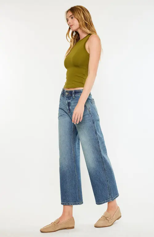 KANCAN Mid-rise Barrel Jeans