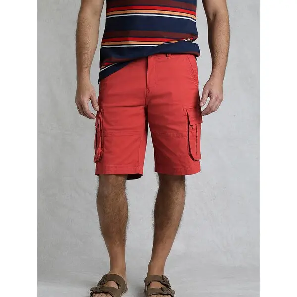 WEIRD FISH Rigney Cargo Shorts - Paprika