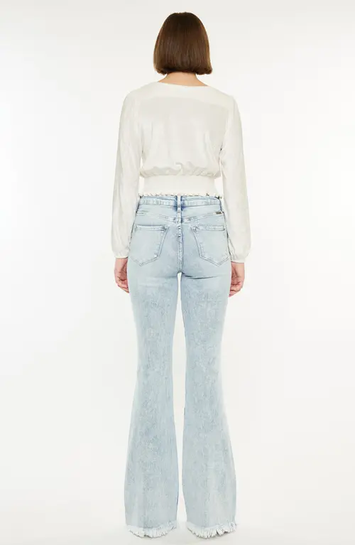 KANCAN Ashton High Rise Flare Jeans - Light Wash