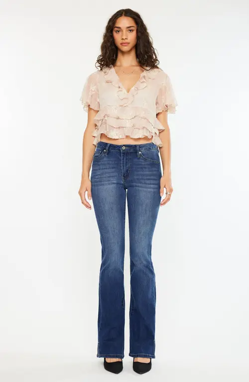 KANCAN High Rise Bootcut Jeans - Medium Wash