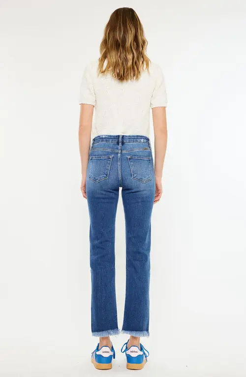 KANCAN High-rise Slim Straight Leg Jeans