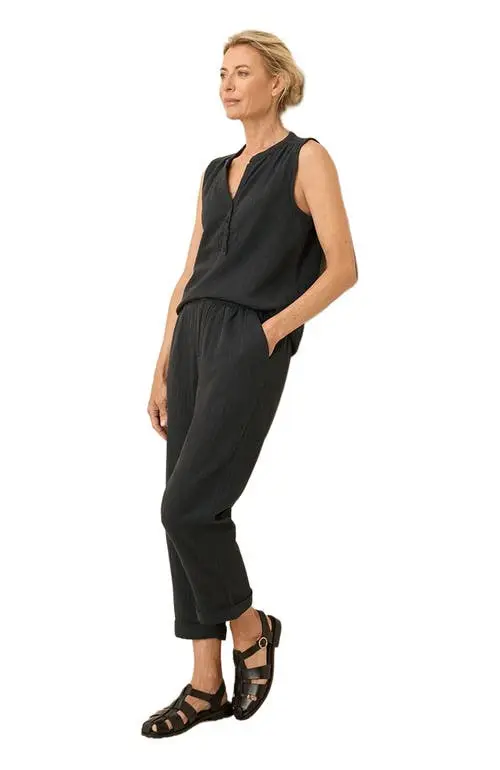 PACT Organic Cotton Coastal Double Gauze Rolled Cuff Pant