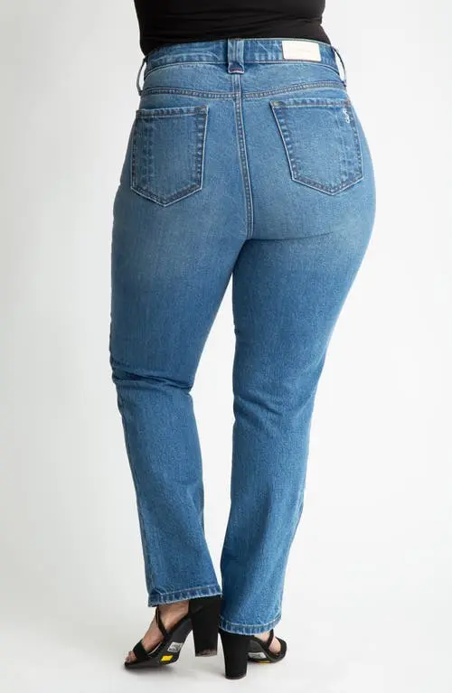 SLINK JEANS High Waist Ankle Straight Leg Jeans - Rylee