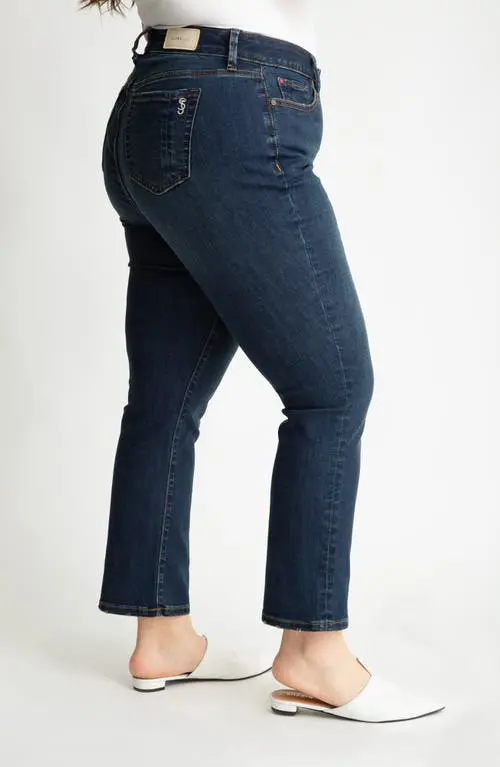 SLINK JEANS High Waist Ankle Straight Leg Jeans - Clara