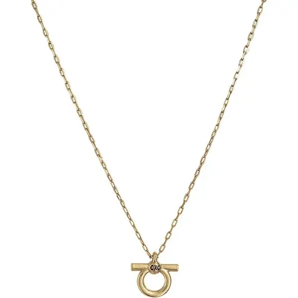 CXC Mini Omega Pendant Necklace - Gold