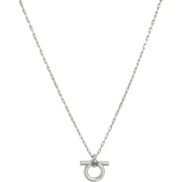 CXC Mini Omega Pendant Necklace - Silver