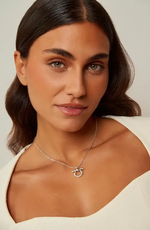 CXC Mini Omega Pendant Necklace - Silver