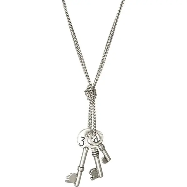 CXC Keys Chain Necklace - Silver