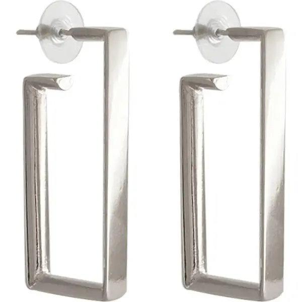 CXC Big Ionian Statement Earrings - Silver