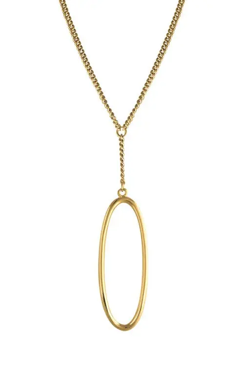 CXC Pendant Chain Necklace - Gold