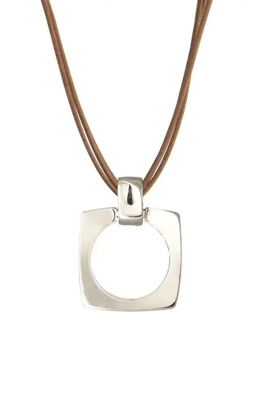 CXC Aldaba Long Necklace - Silver